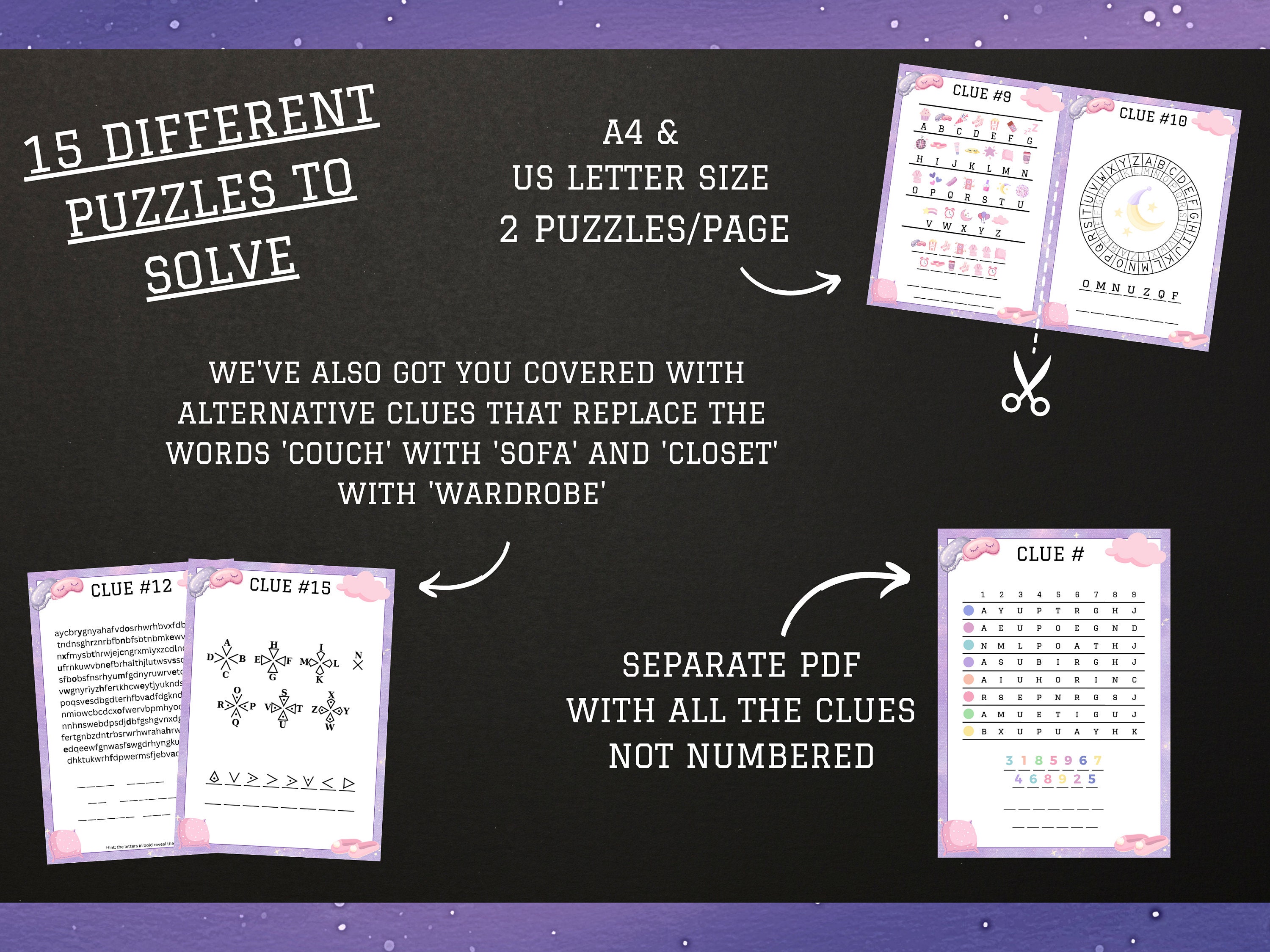 Pajama Party Treasure Hunt , Sleepover Party Treasure Hunt, Slumber ...