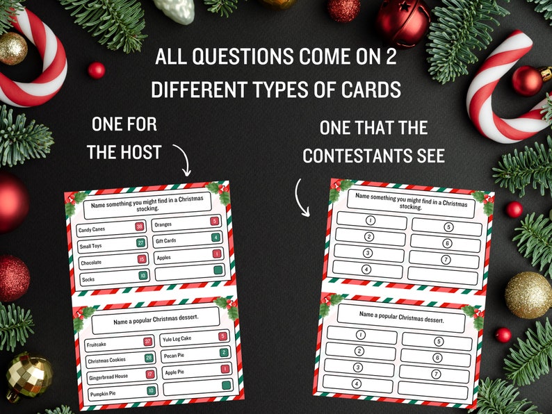 Christmas Friendly Feud, Printable Christmas Game, Christmas Party Game ...