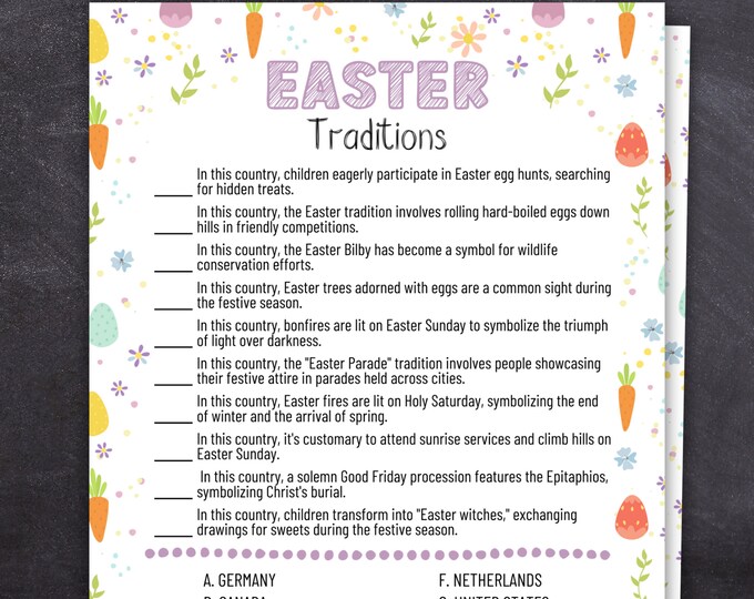 Easter Traditions, Easter Games, Easter Printable Games and Activities ...