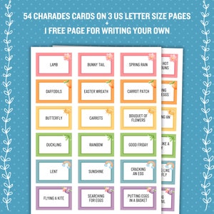 Easter Charades, Easter Pictionary, Easter Classroom Games, Easter ...