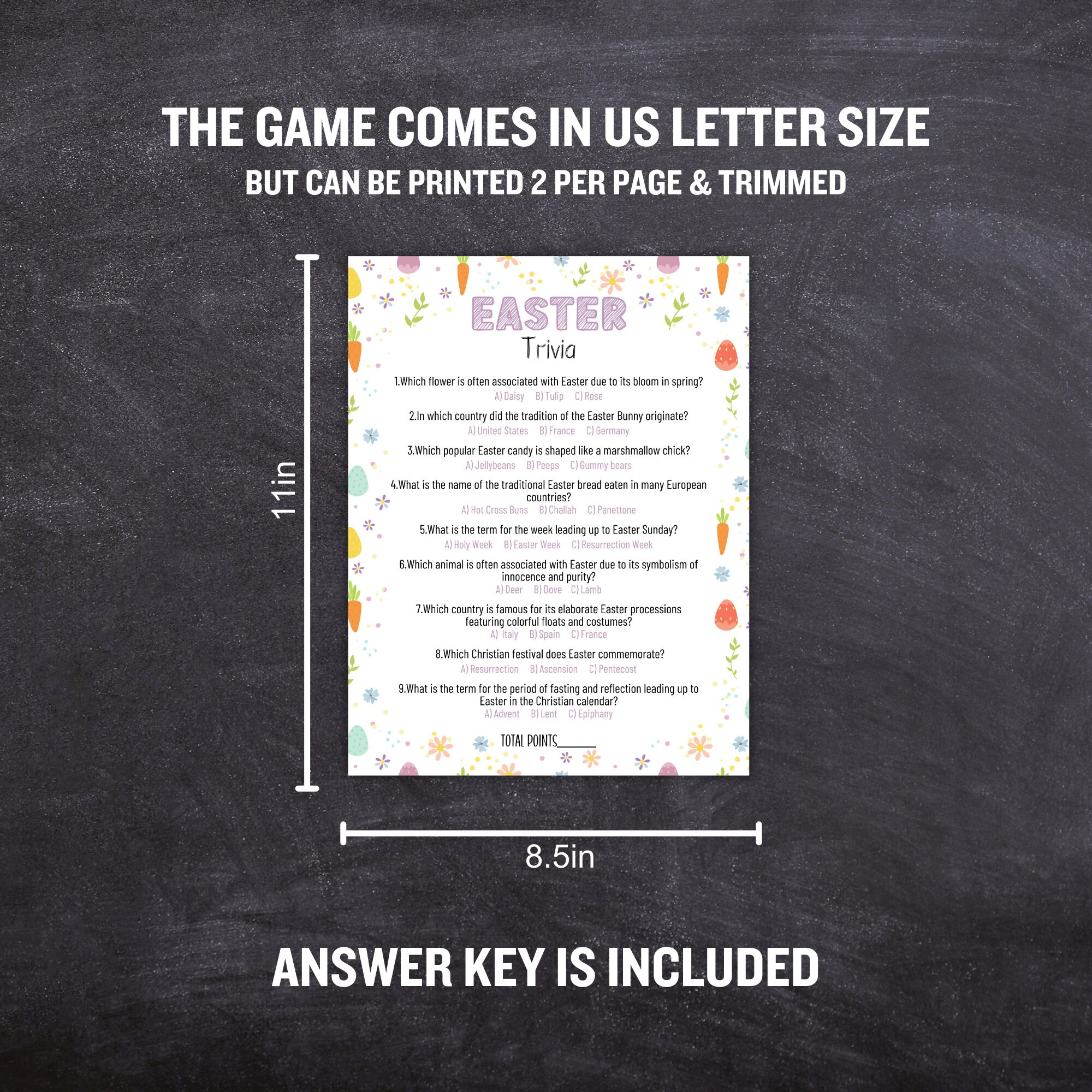 Easter Trivia, Easter Quiz, Easter Games, Easter Party Games and ...