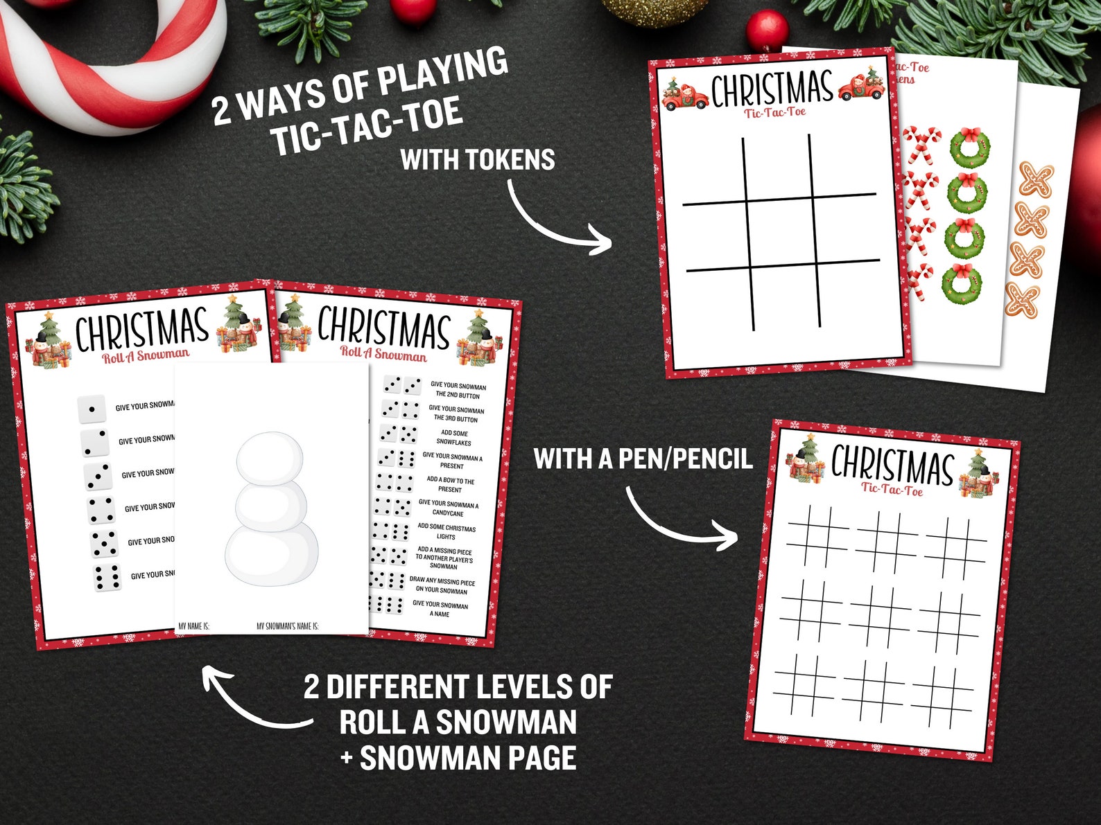 Christmas Games Printable, Christmas Games Bundle, Christmas Games ...