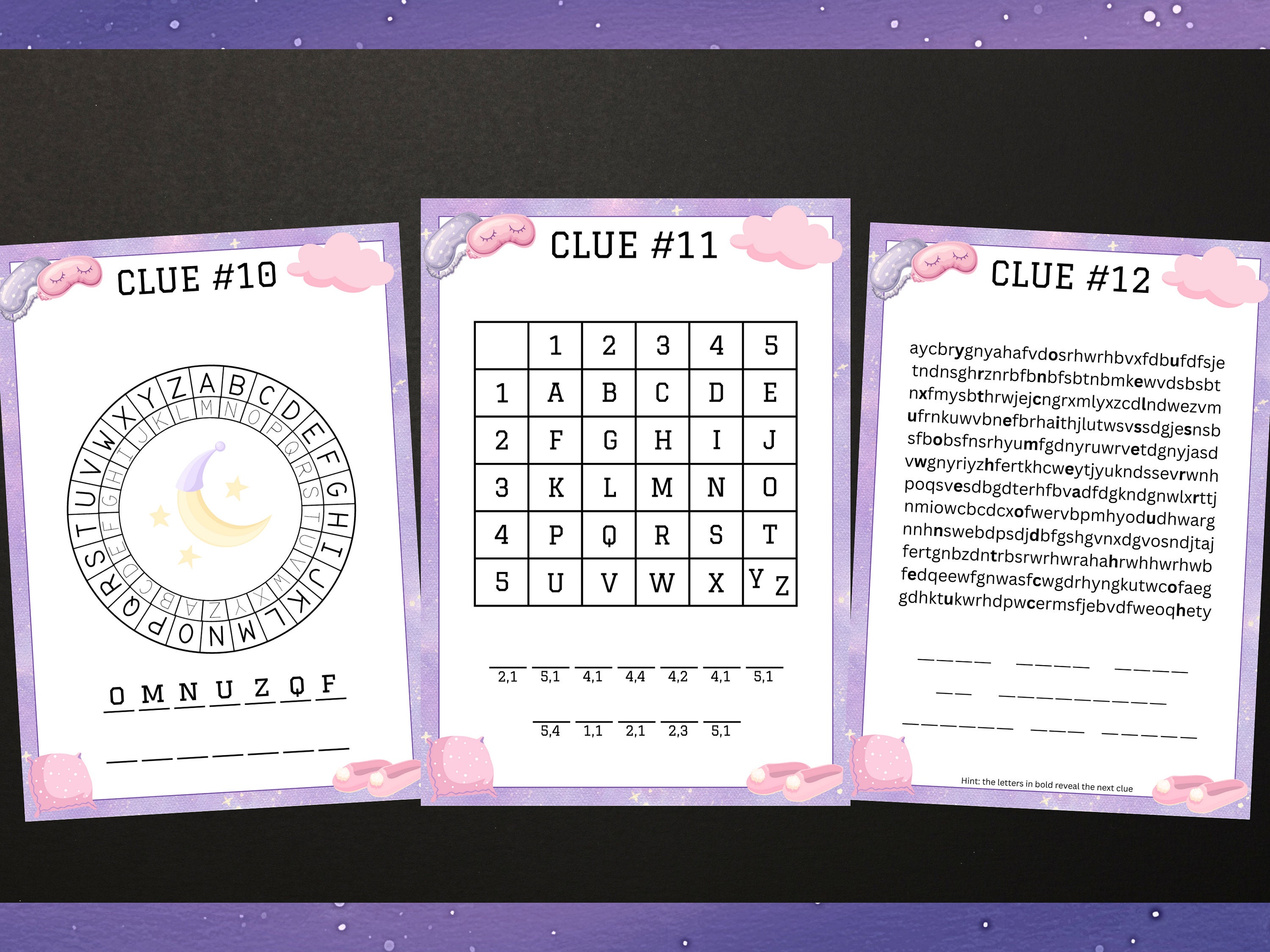 Pajama Party Treasure Hunt , Sleepover Party Treasure Hunt, Slumber ...