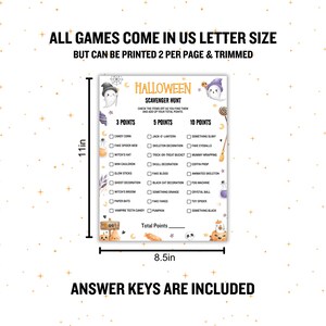 Halloween Game Bundle, Printable Halloween Games, Halloween Games ...