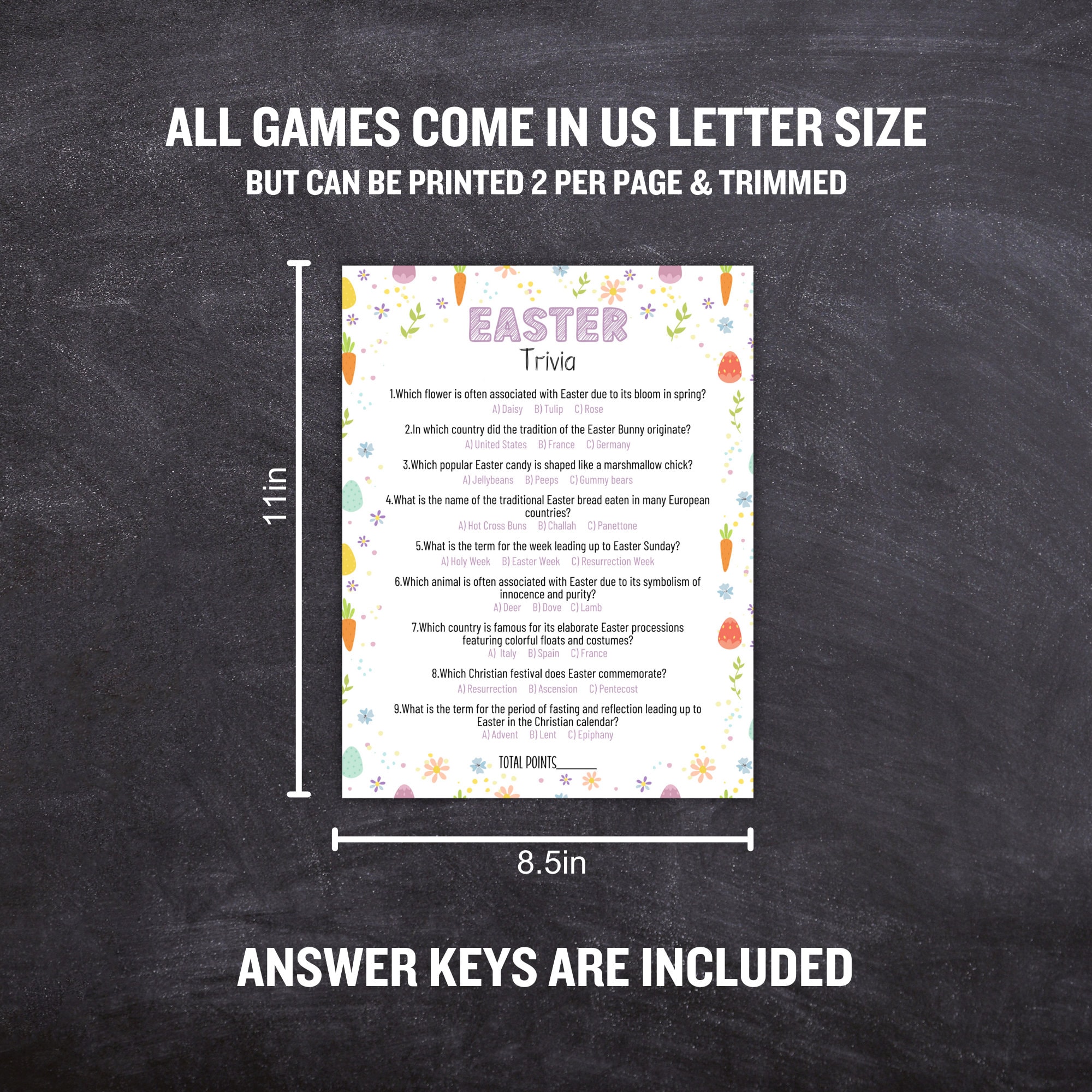 Easter Games, Easter Party Games, Printable Easter Games, Easter ...