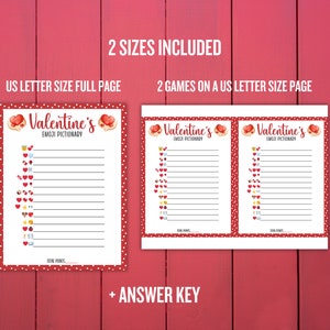 Valentine's Emoji Pictionary, Valentine's Day Games and Activities ...