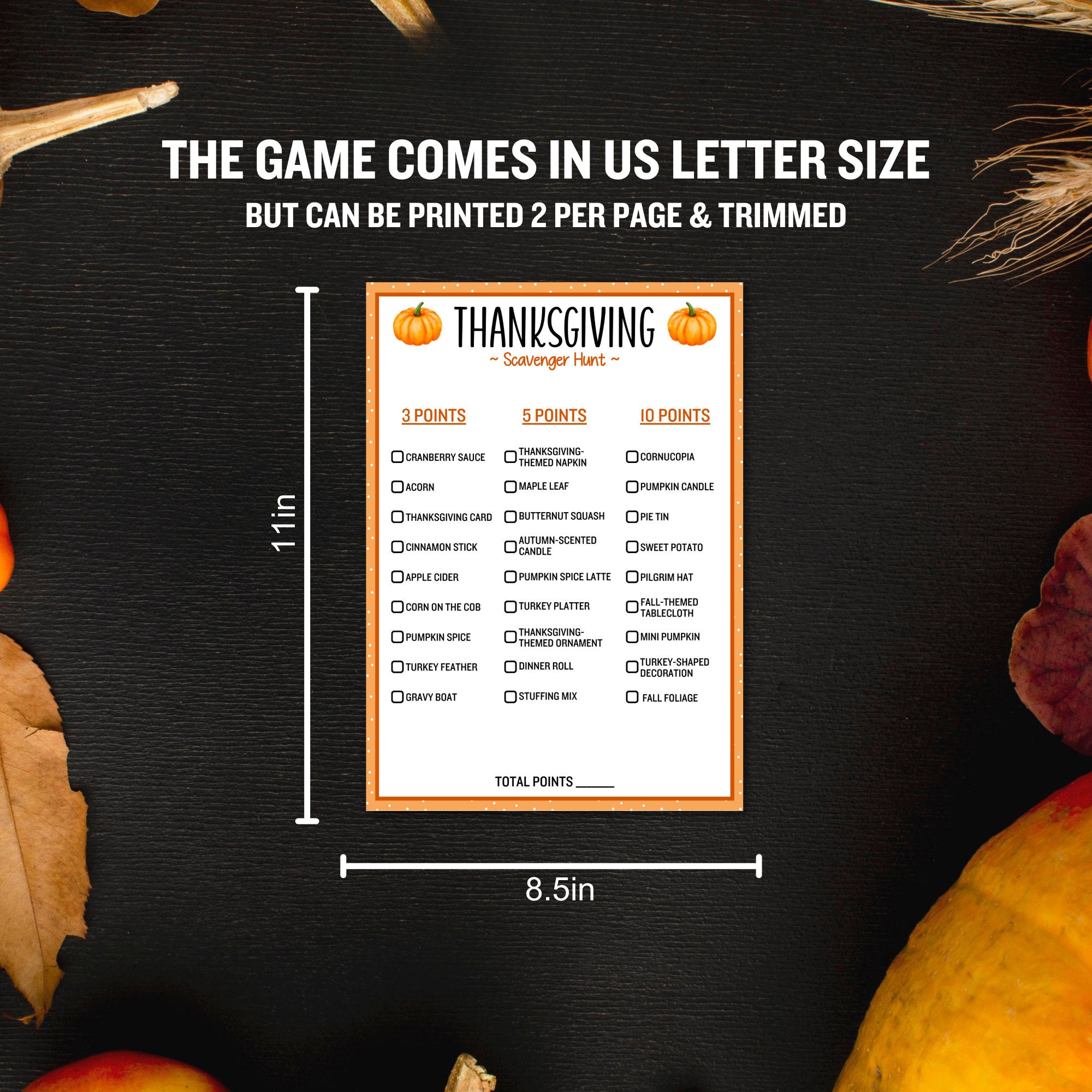 Thanksgiving Scavenger Hunt, Friendsgiving Printable Games ...