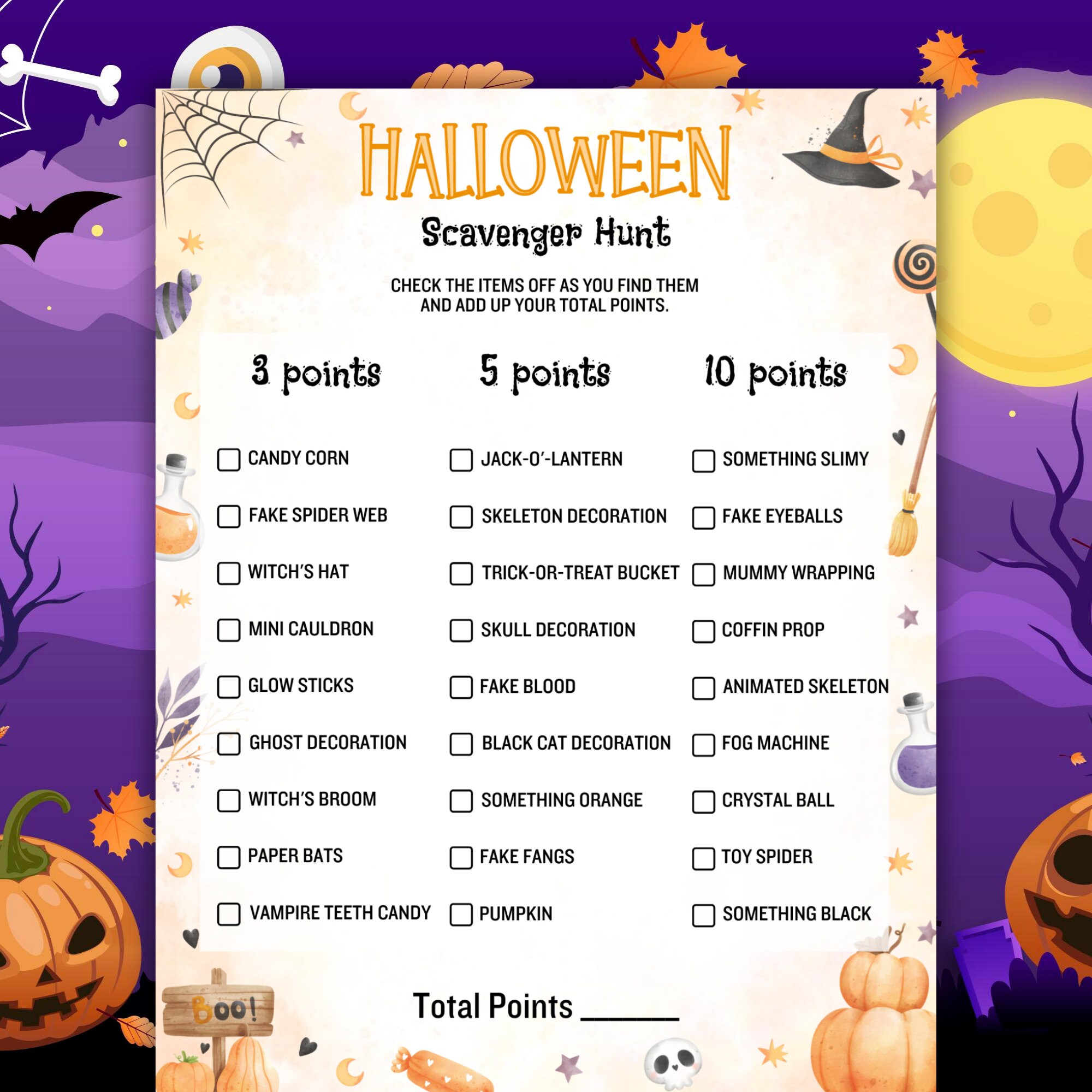 Halloween Scavenger Hunt, Halloween Hunt, Halloween Fun Activities ...