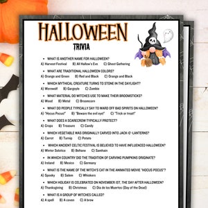 Halloween Trivia, Halloween Quiz, Halloween Activities for Kids ...