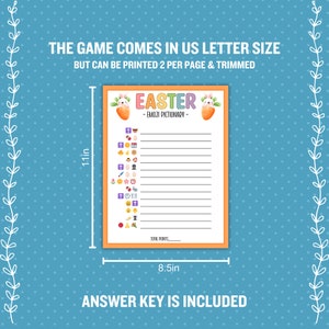 Easter Emoji Pictionary, Easter Printable Games, Easter Party Games and ...