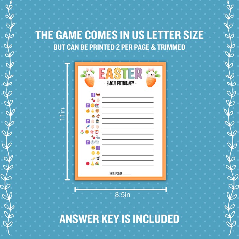 Easter Emoji Pictionary, Easter Printable Games, Easter Party Games and ...