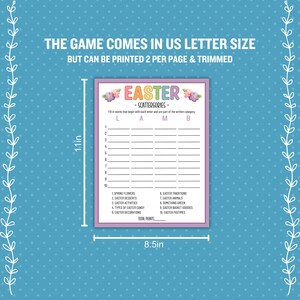 Easter Scattergories, Easter Printable Games, Easter Party Games ...