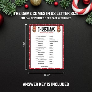 Christmas Around the World, Christmas Printable Game, Christmas Games ...