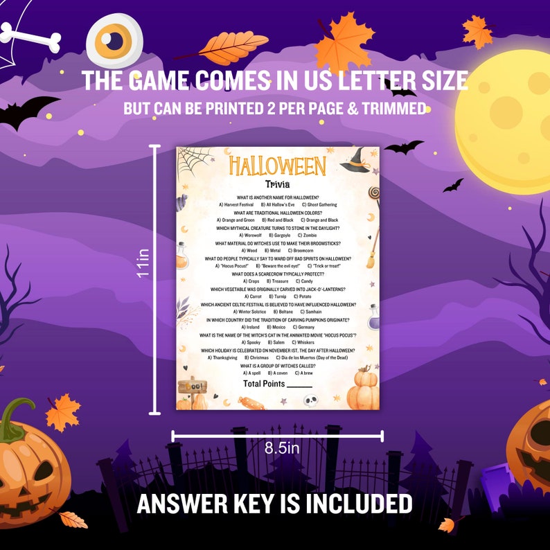Halloween Trivia, Halloween Quiz, Halloween Activities for Kids ...