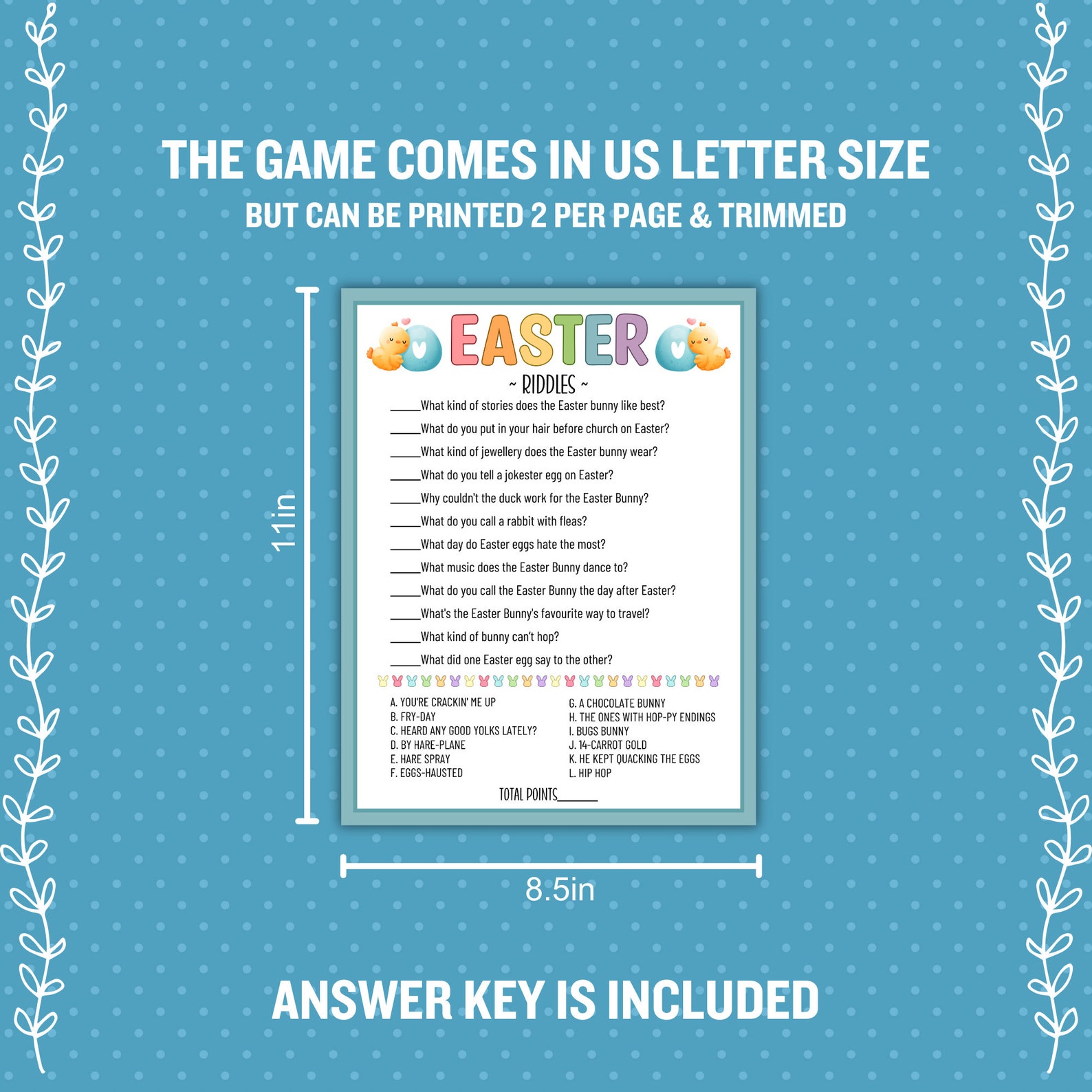 Easter Riddles, Printable Easter Games and Activities, Easter Party ...