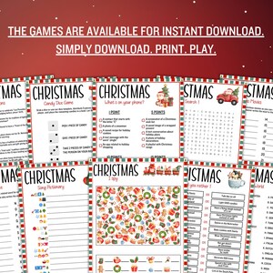 Christmas Games, Christmas Games Printable , Christmas Games Bundle ...