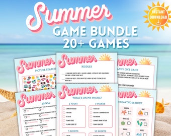 Summer Activities for Kids Printable Summer Games End of - Etsy