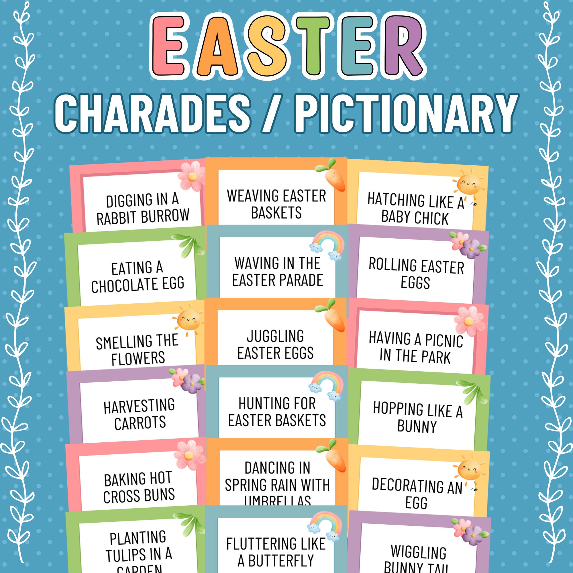 Easter Charades, Easter Pictionary, Easter Classroom Games, Easter ...