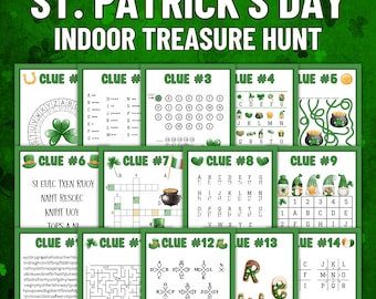 St. Patrick's Day Treasure Hunt, St. Patrick's Day Scavenger Hunt ...