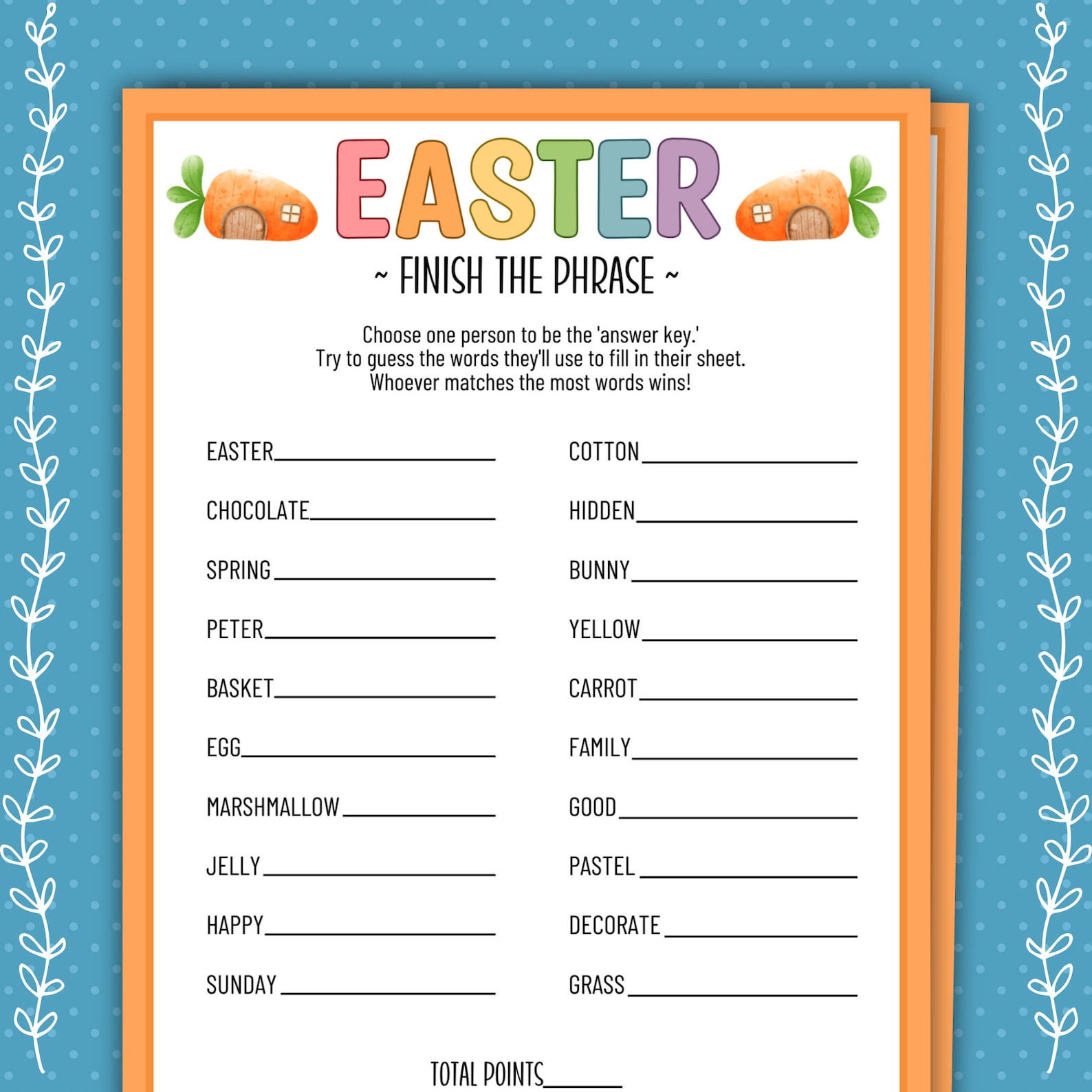 Easter Finish the Phrase, Easter Classroom Games, Easter Family Games ...