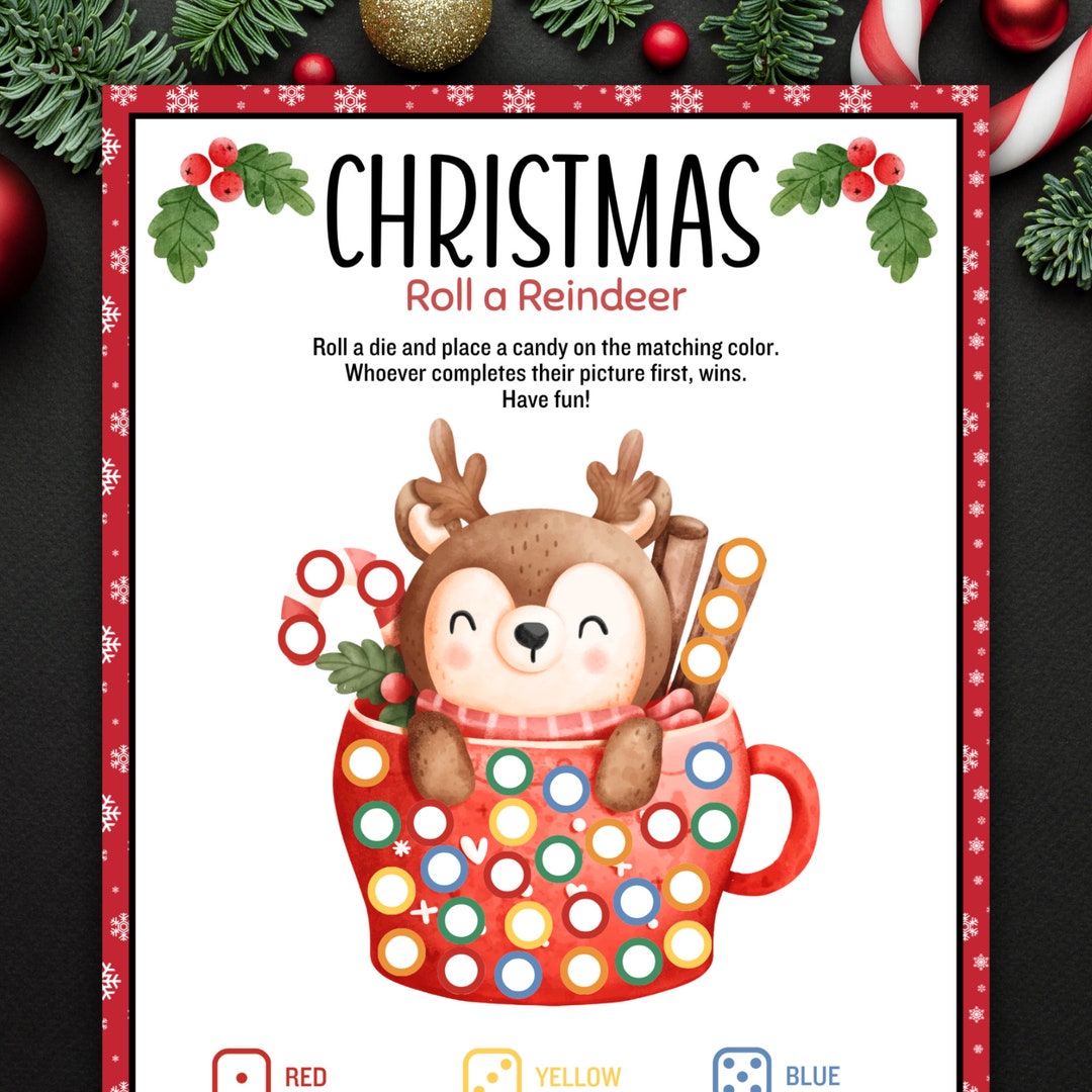 Roll A Reindeer, Christmas Reindeer Game , Christmas Games and ...