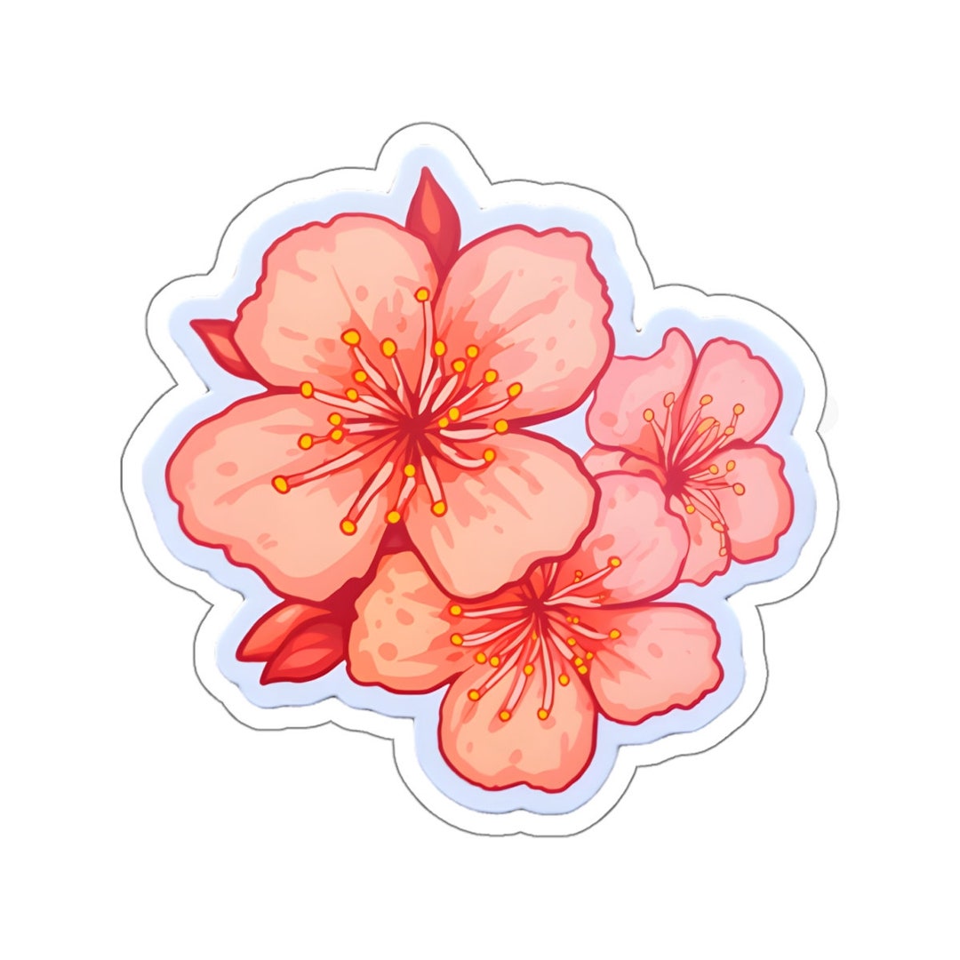Sakura Cherry Blossom Sticker - Etsy