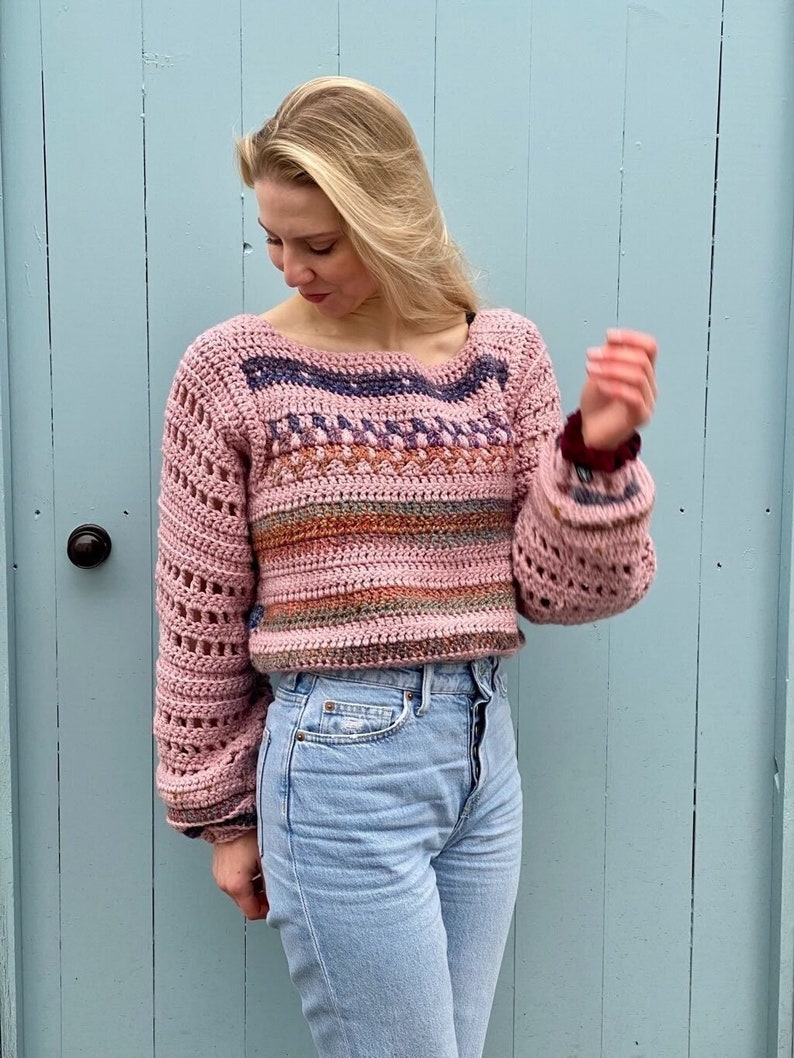 Crochet Pattern CALLUNA Crochet Jumper Pattern PDF Women Crochet Jumper ...