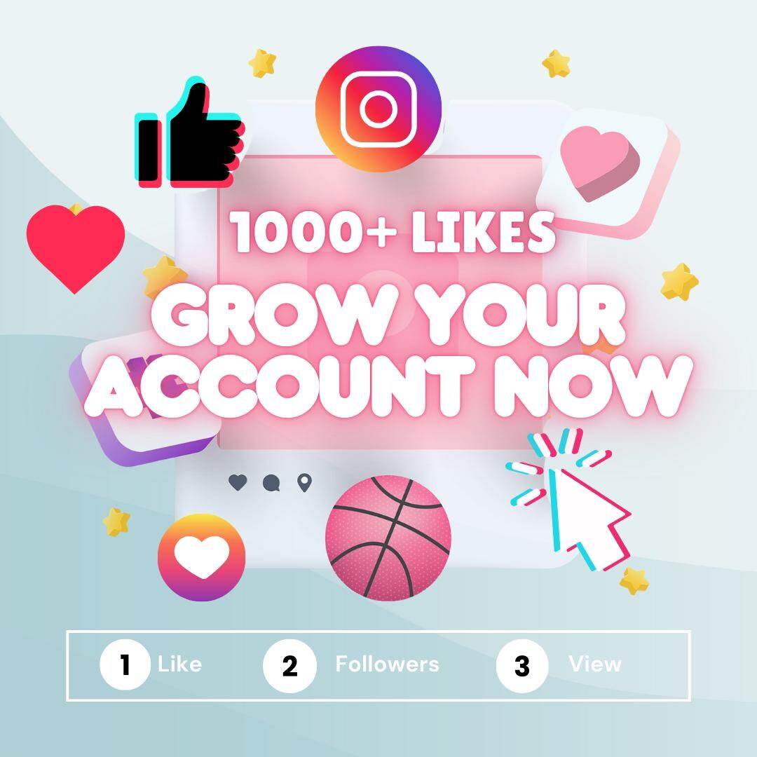 1000+ Likes Tiktok & Instagram, Social Media Booster, Social Media ...