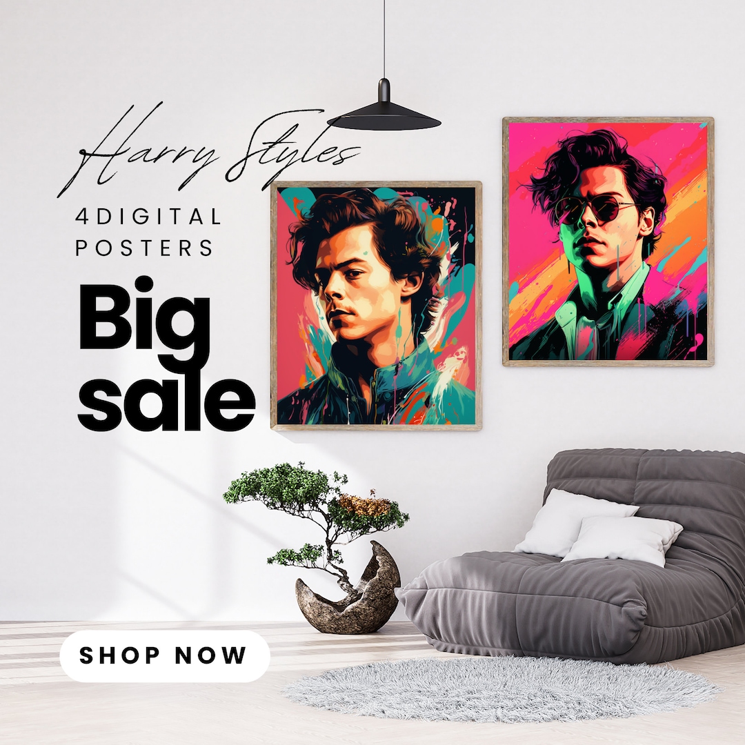 Harry Styles Poster Harry Styles Wall Art 4 Digital - Etsy