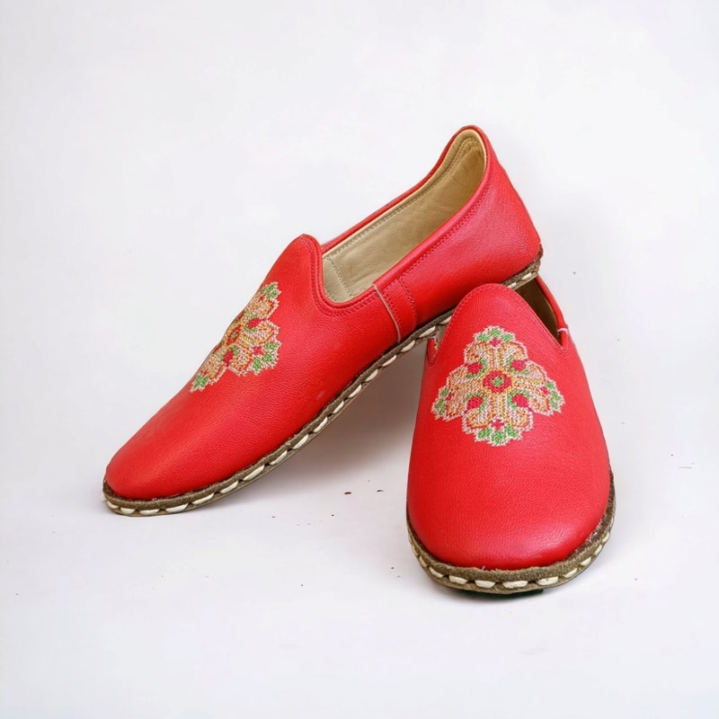 Embroidered Shoes - Etsy