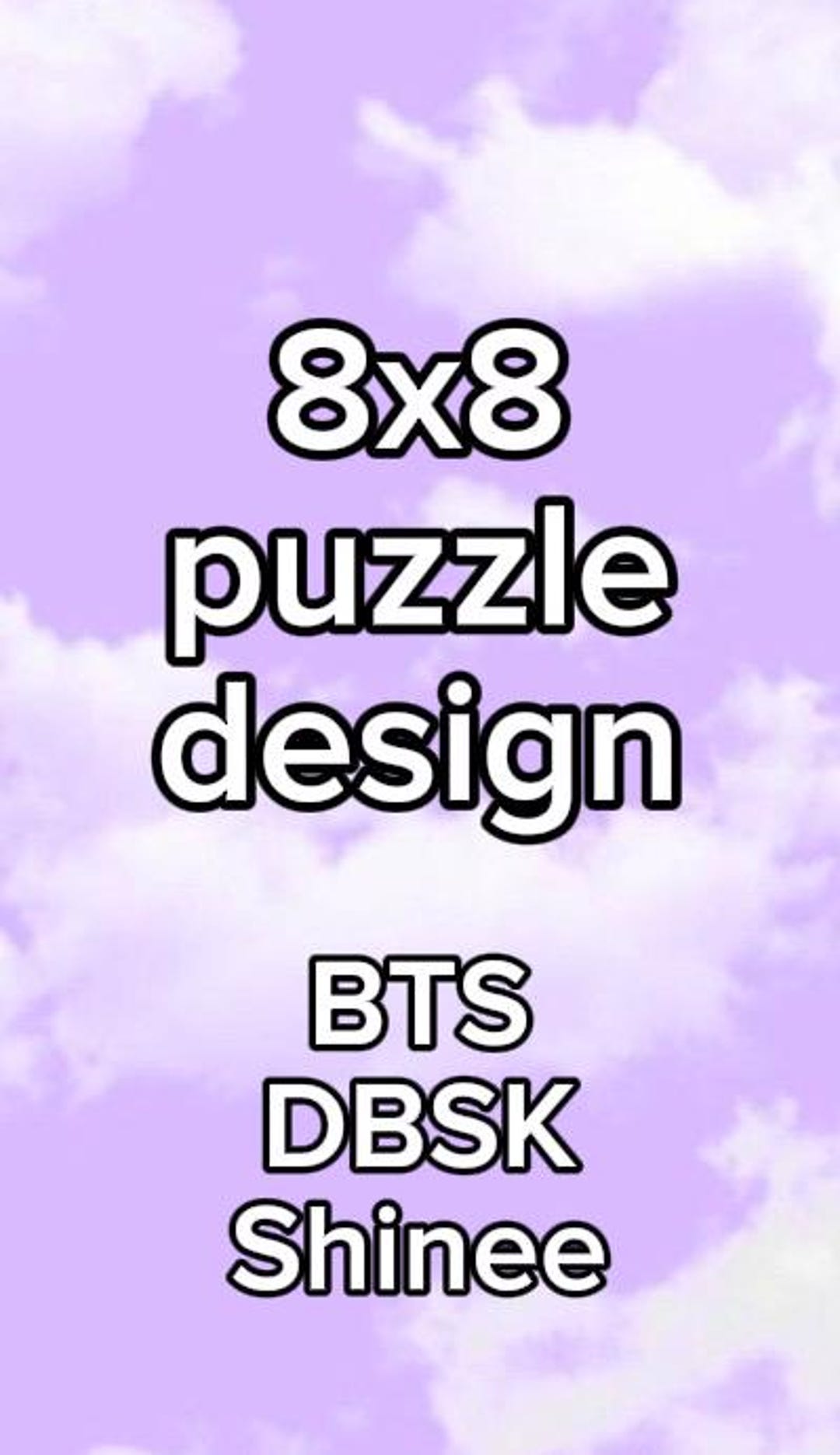 Kpop 8x8 Album Puzzle Acrylic Display (customised) BTS Shinee DBSK TVXQ ...