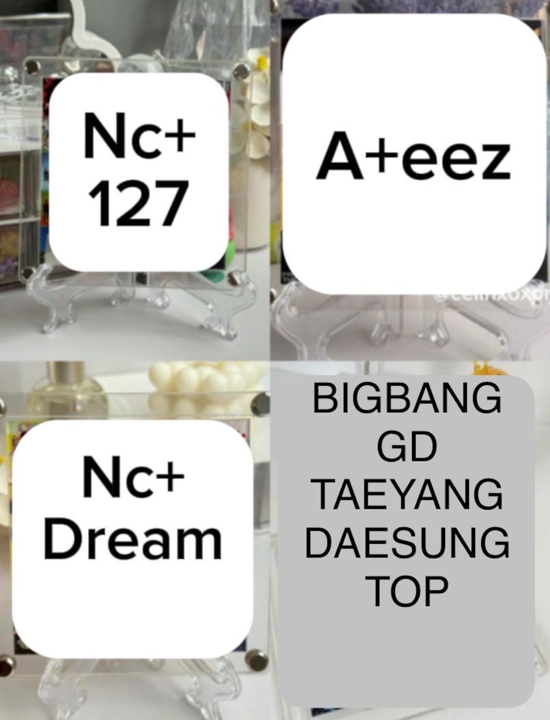 Kpop Group A Male Album Puzzle Acrylic Display (personalise) Nct Dream ...