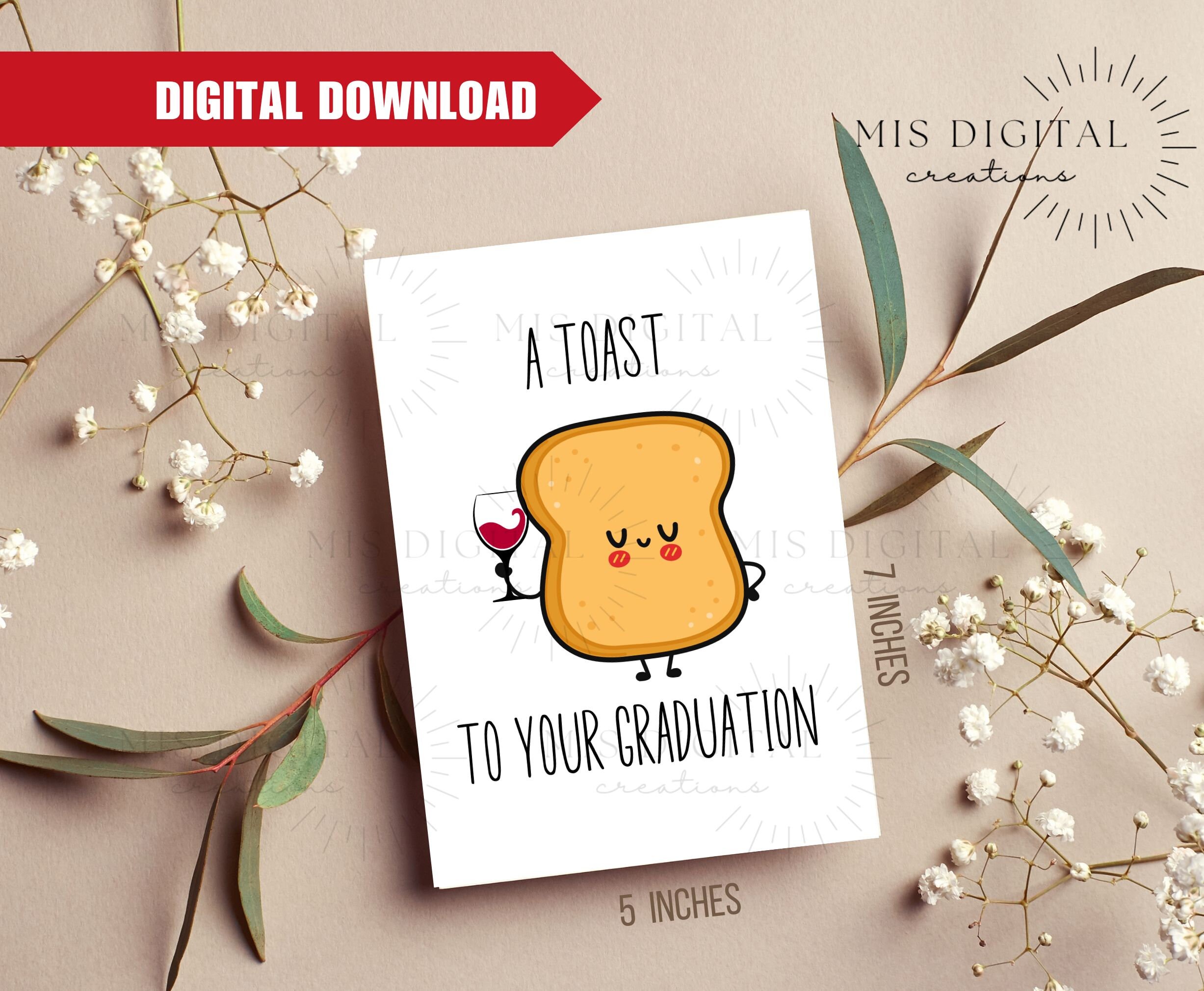 Printable Graduation Card, Funny Graduation Card, Instant Download ...