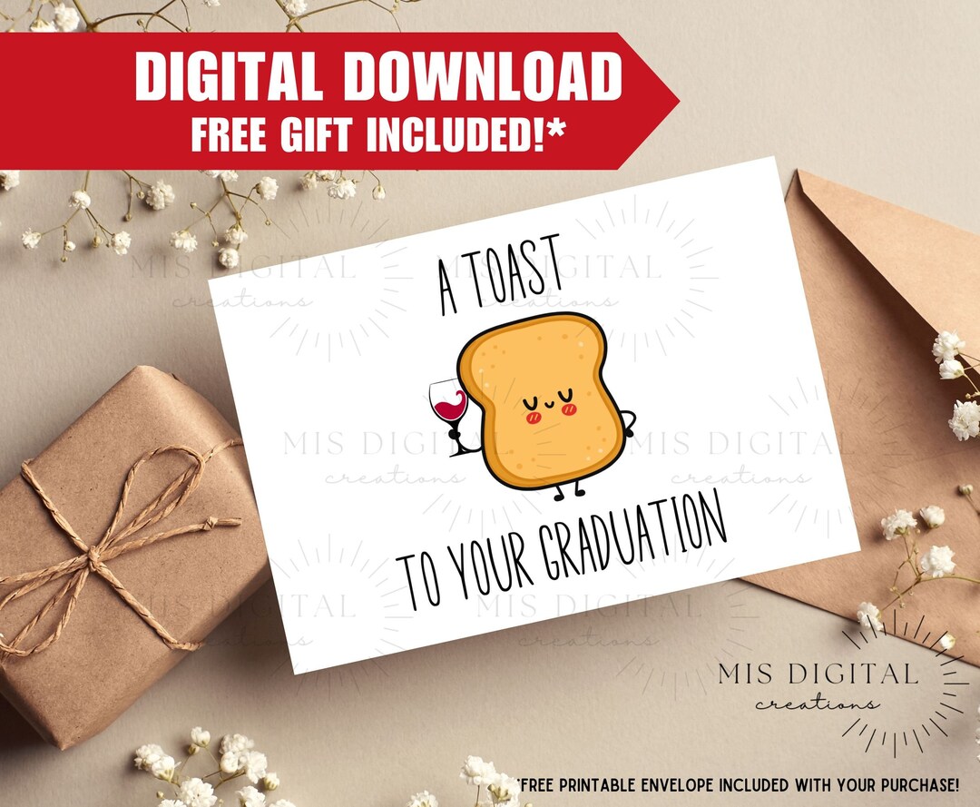 Printable Graduation Card, Funny Graduation Card, Instant Download ...