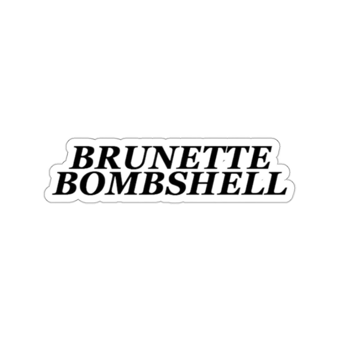 Brunette Bombshell Sticker Fun Decals for Laptops, Water Bottles ...