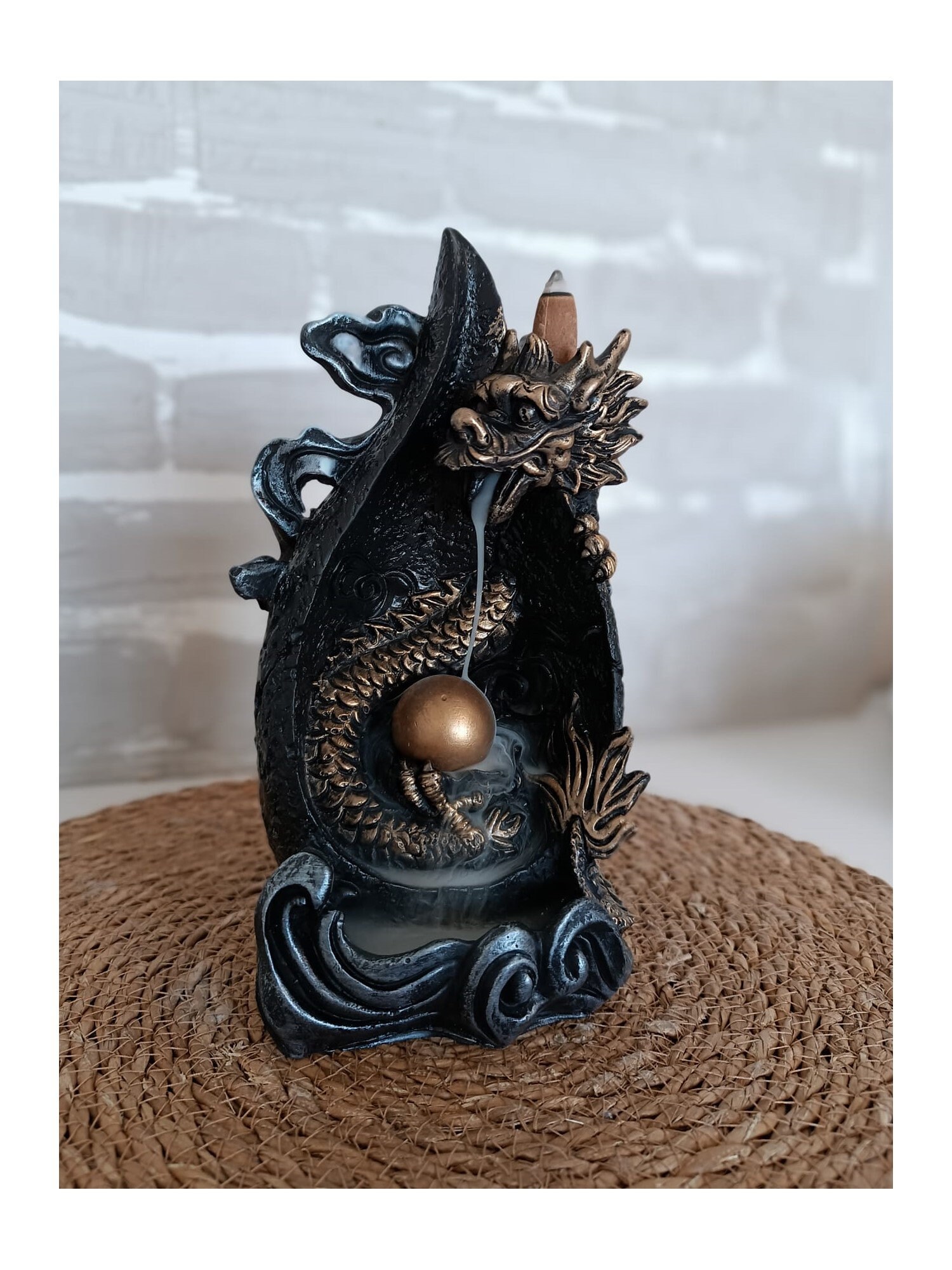 Dragon Backflow Incense Burner, Home Decor Decoration, Gift, Handmade ...