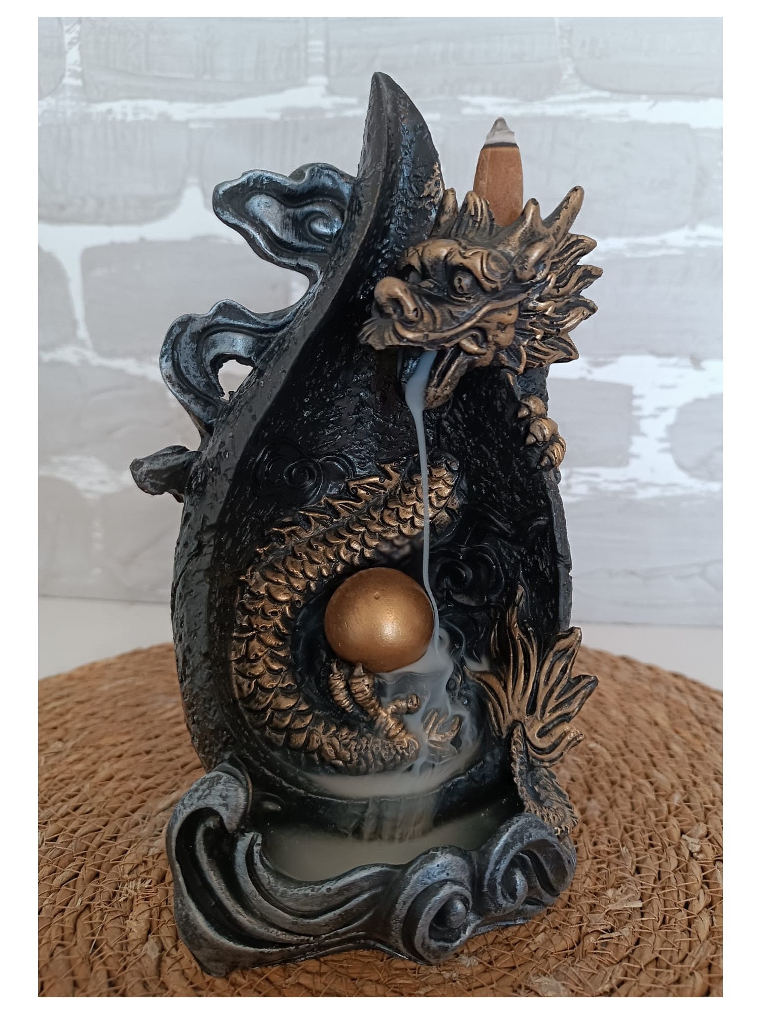 Dragon Backflow Incense Burner, Home Decor Decoration, Gift, Handmade ...