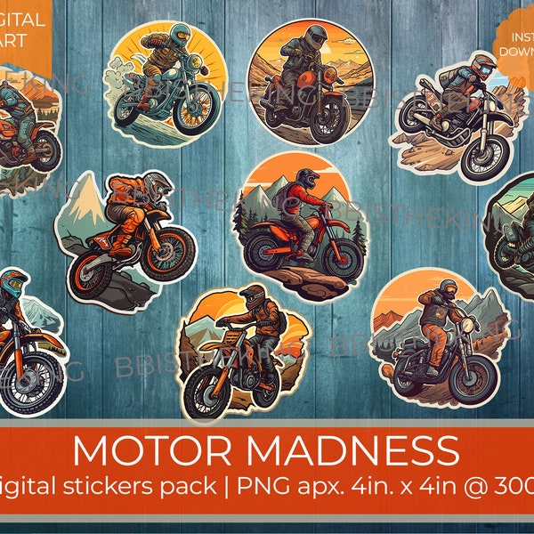 Motorcycle Printable - Etsy