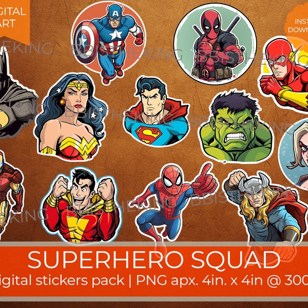 Superhero Graphics - Etsy