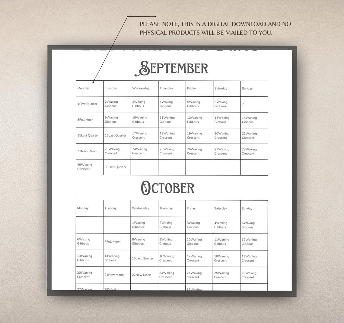 Moon & Astrology Planner 2025, Lunar Cycle Tracker, Zodiac Journal ...