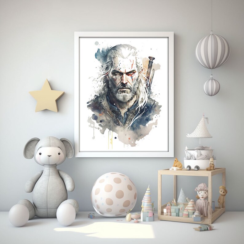 The Witcher Poster Set Watercolor Posters the Witcher Wall - Etsy