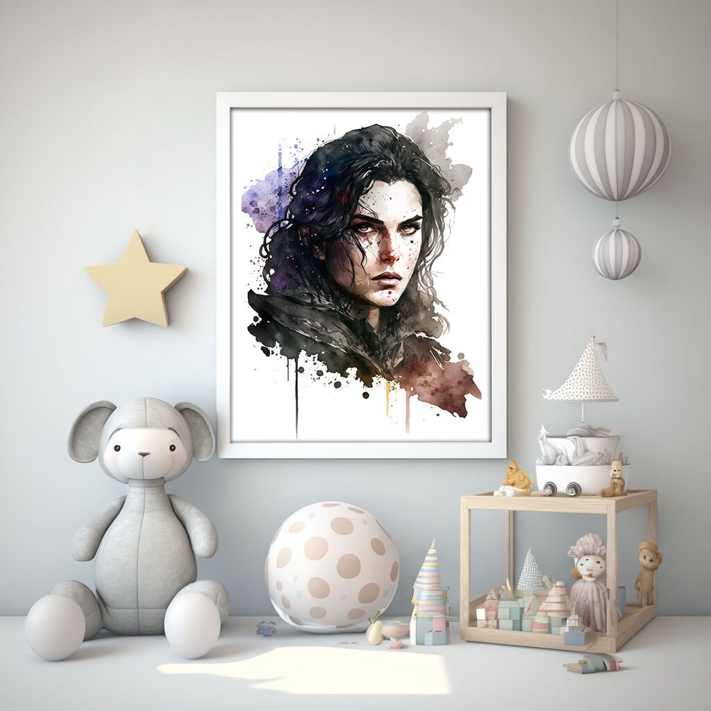 The Witcher Poster Set Watercolor Posters the Witcher Wall - Etsy