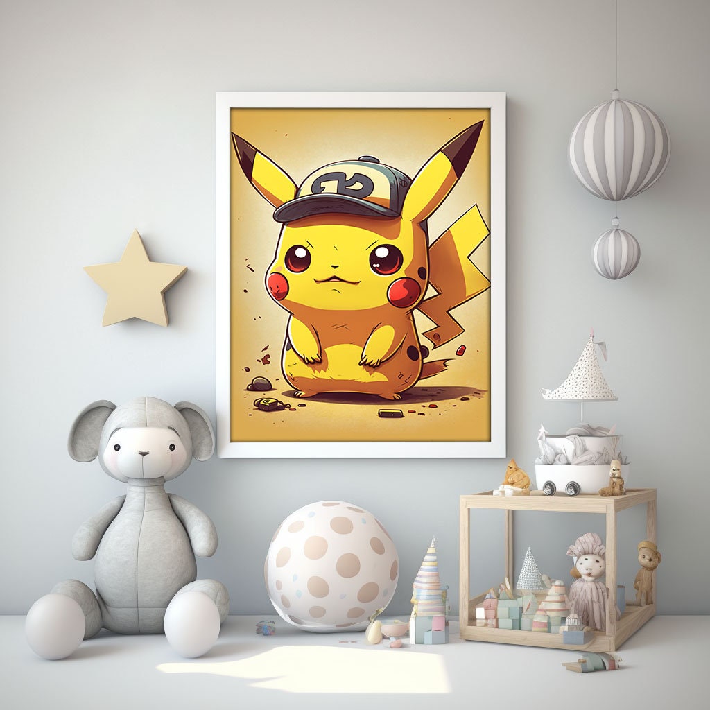 Cartoon Pokemon Poster Set Lovely Pokemons Posters Pikachu - Etsy