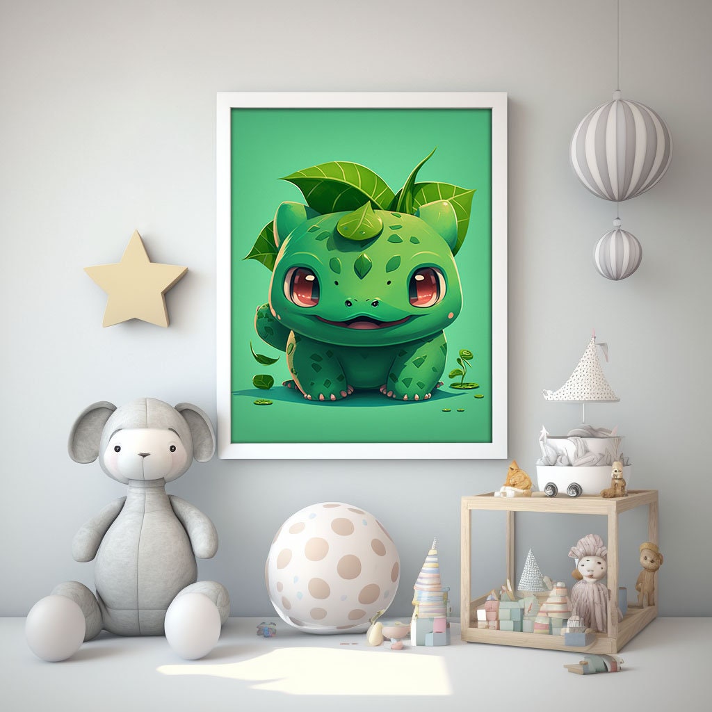 Cartoon Pokemon Poster Set Lovely Pokemons Posters Pikachu - Etsy