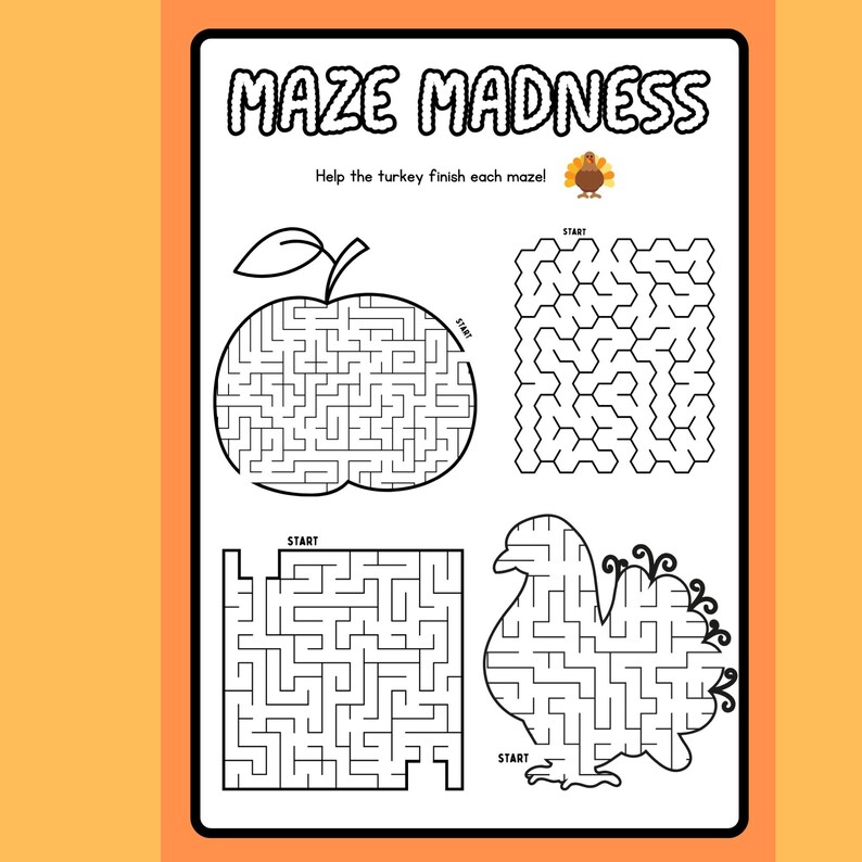 Printable Thanksgiving Worksheets for Kids | Fun and Educational Autumn ...