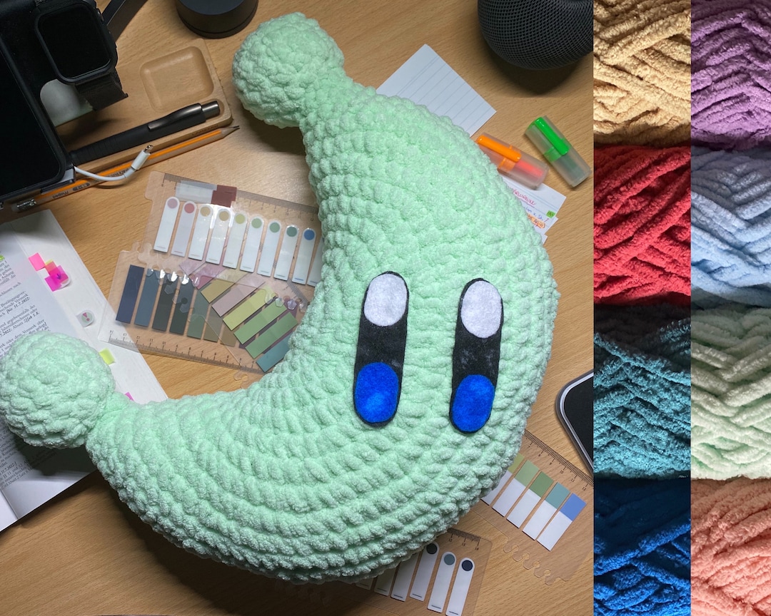 Fluffy Power Moon Plushie Inspired by Super Mario Odyssey - Etsy