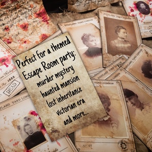 Elegant, Victorian Escape Room Invitation. Instant Download, Printing ...