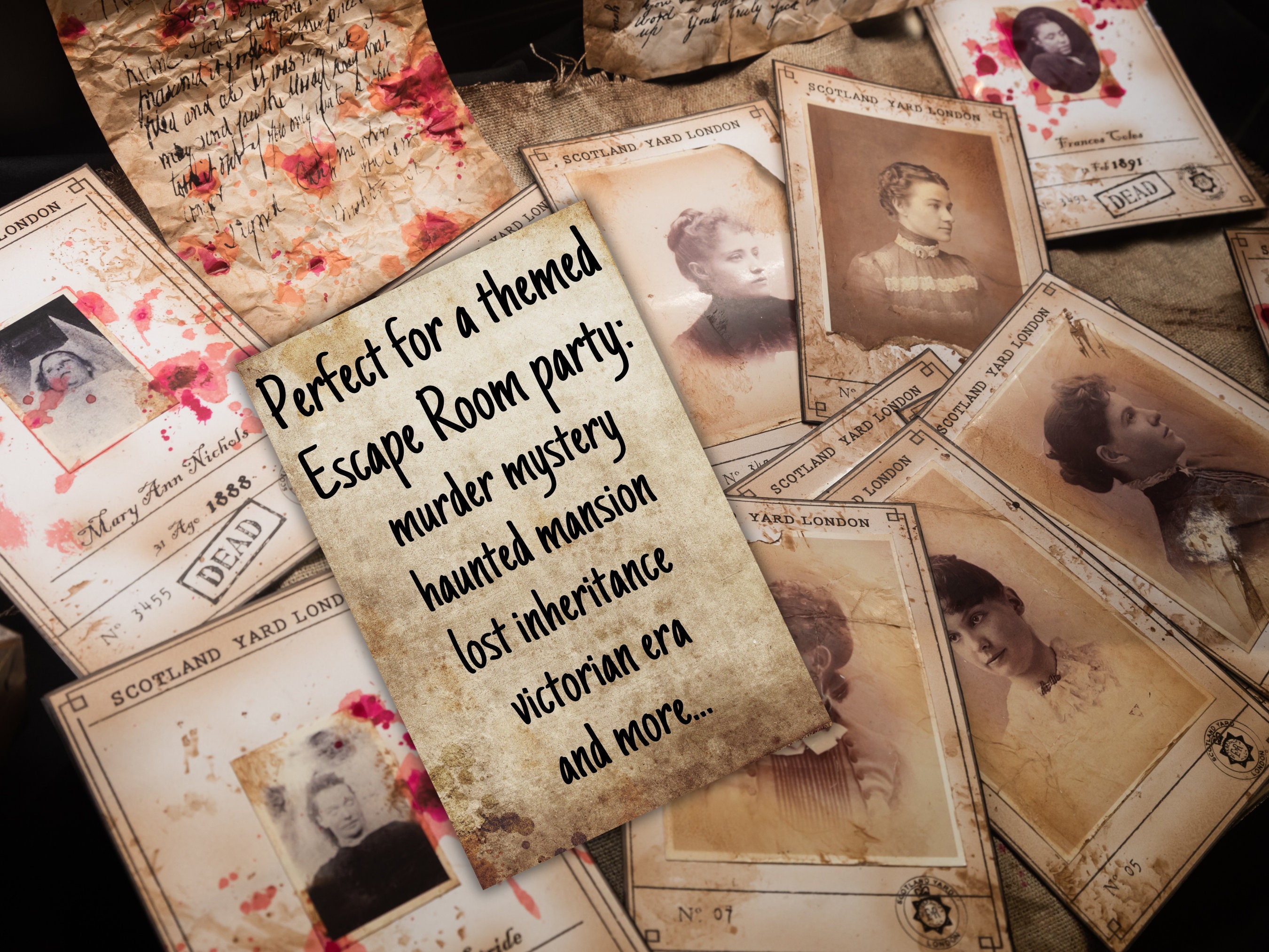Elegant, Victorian Escape Room Invitation. Instant Download, Printing ...