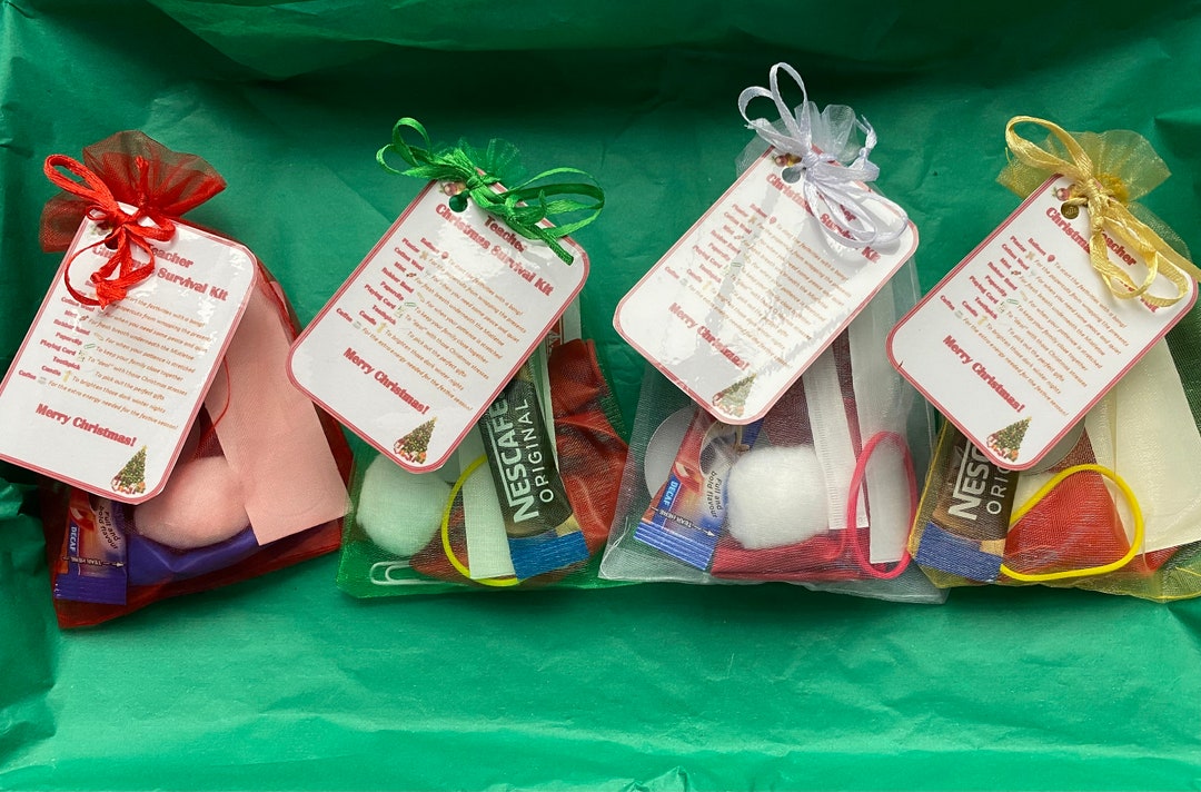 Teachers Christmas Survival Kit - Etsy