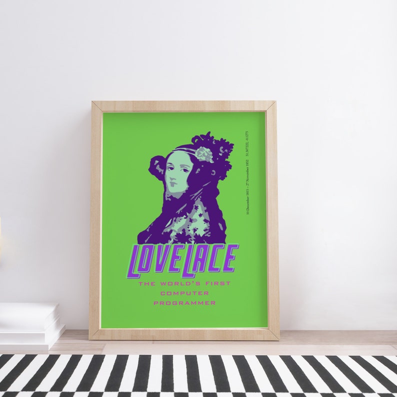 Famous Mathematicians Ada Lovelace Printable Poster, Women in Science ...